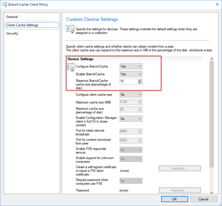 Configure Branch Cache SCCM 1810 – TheSleepyAdmins