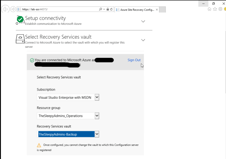 Configure Azure Site Recovery for VMware – TheSleepyAdmins
