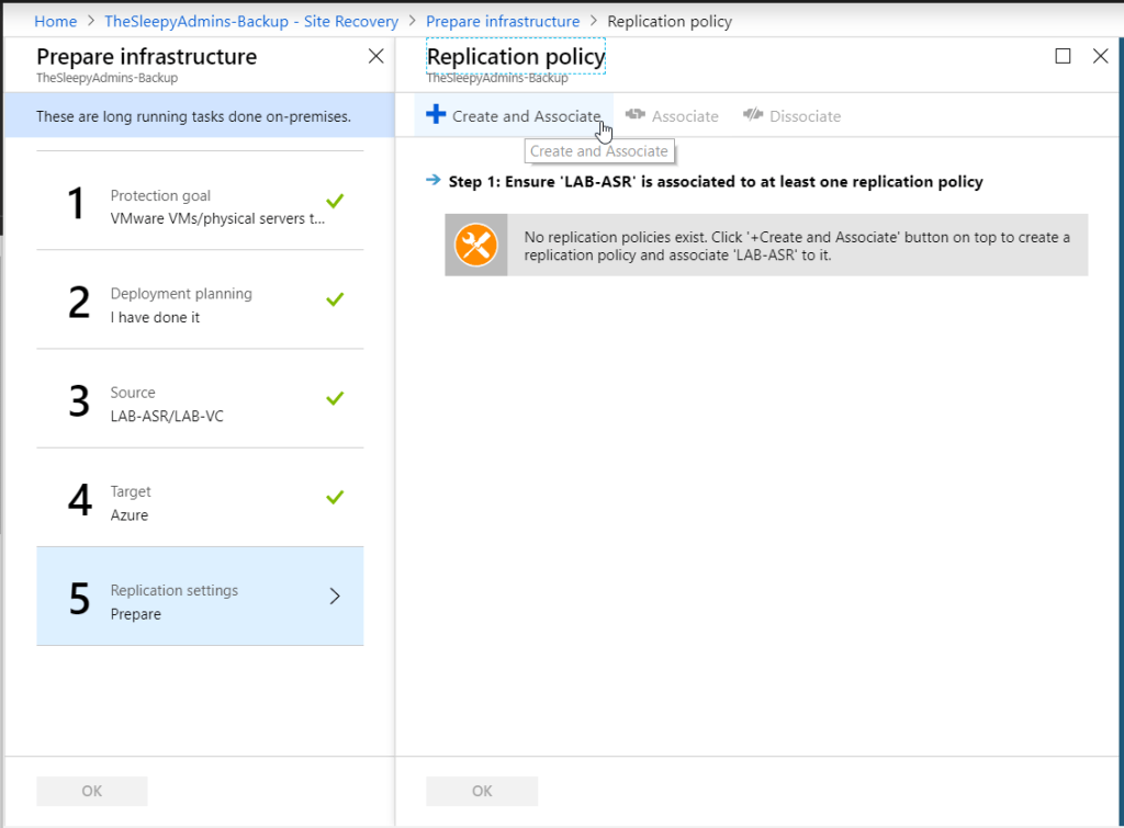 Configure Azure Site Recovery for VMware – TheSleepyAdmins