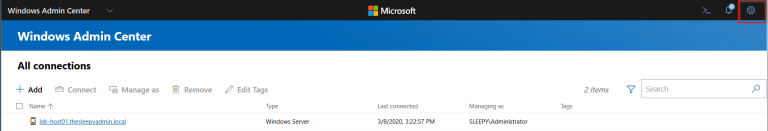 Connect Windows Admin Center to Azure – TheSleepyAdmins