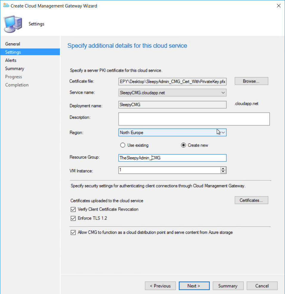 MECM 2002 Cloud Management Gateway Configuration – TheSleepyAdmins