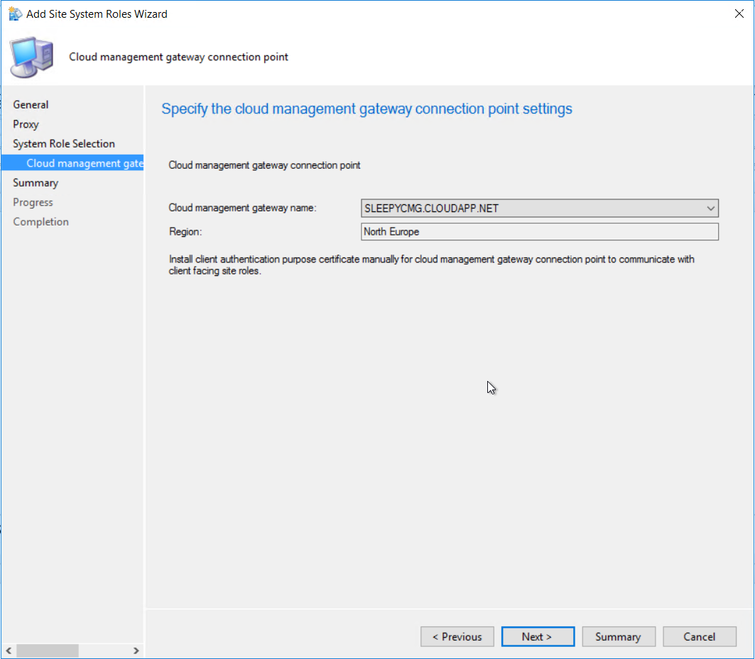 MECM 2002 Cloud Management Gateway Configuration – TheSleepyAdmins