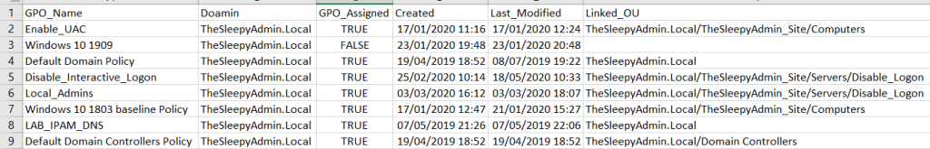 Export GPO assignments using PowerShell – TheSleepyAdmins