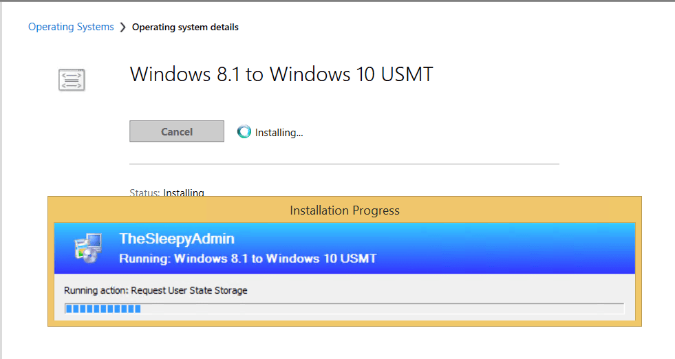 Migrating User Data Using USMT: MECM OSD Deployment – TheSleepyAdmins