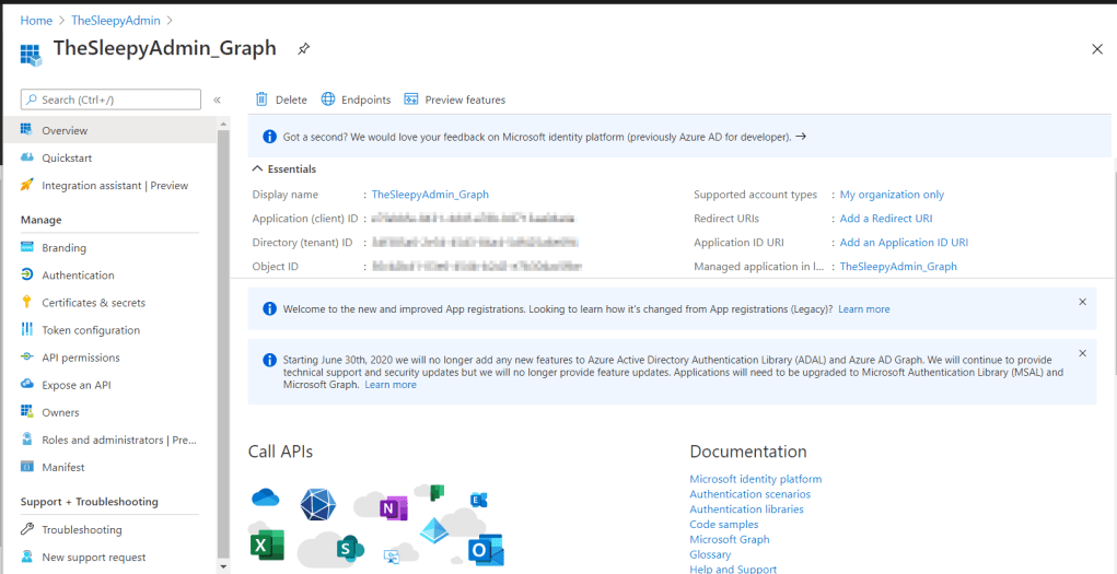 Connecting to Microsoft GraphAPI Using PowerShell – TheSleepyAdmins