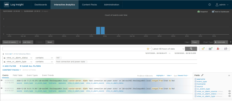 VMware vRealize Log Insight Query Logs and Creating Dashboards ...