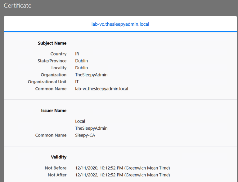 Set Custom SSL Certificate on VMware vCenter 6.7 Appliance using ...