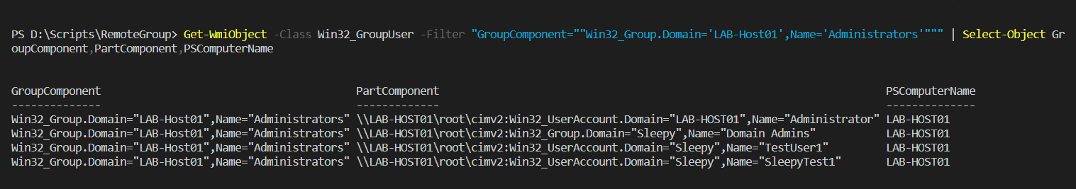Windows Query Remote Group Membership Using PowerShell – TheSleepyAdmins