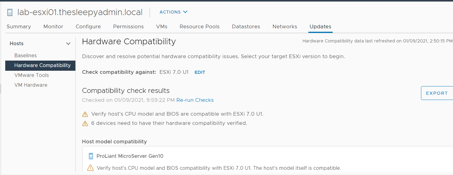 Upgrading ESXI Host From 6.7 to 7.0 Using vSphere Lifecycle Manager ...