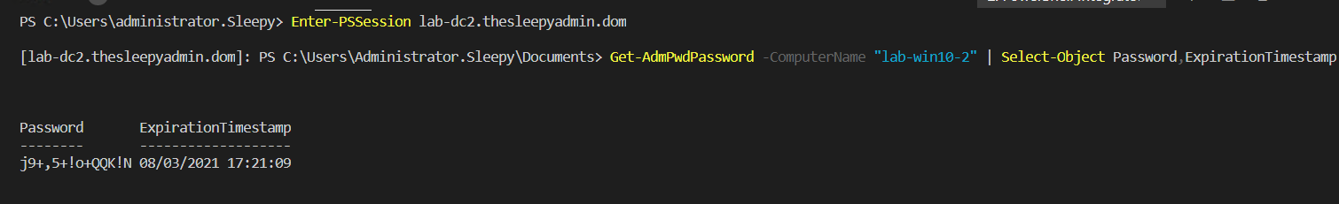 Checking LAPS Password Cross-Forest Using PowerShell – TheSleepyAdmins
