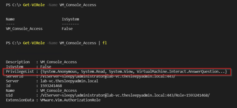 Audit VMware vCenter Server Permission Using PowerCLI – TheSleepyAdmins