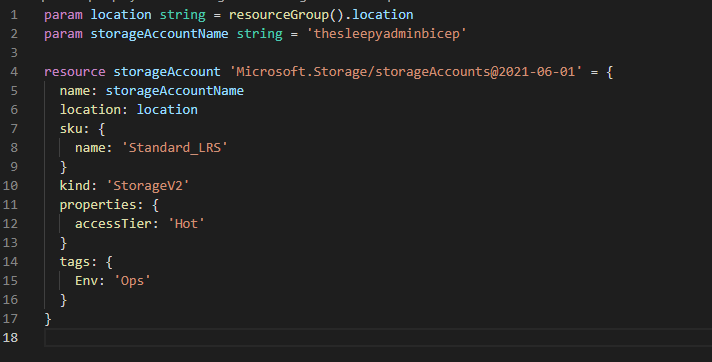 Deploy Azure Resource Using Bicep template and PowerShell – TheSleepyAdmins