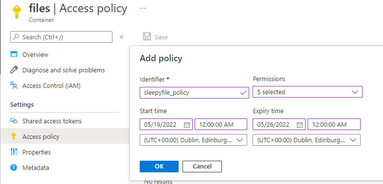 Using Stored Access Policy with Azure Storage – TheSleepyAdmins