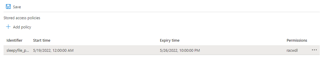 Using Stored Access Policy with Azure Storage – TheSleepyAdmins