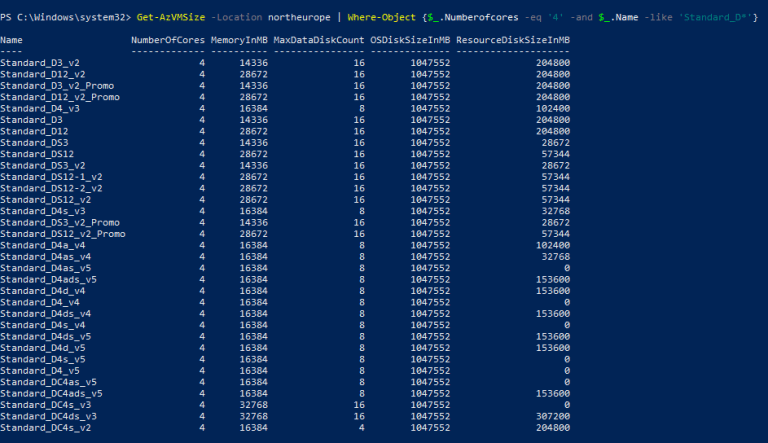 How to check VM SKU and VM Series Sizes Different Methods – TheSleepyAdmins