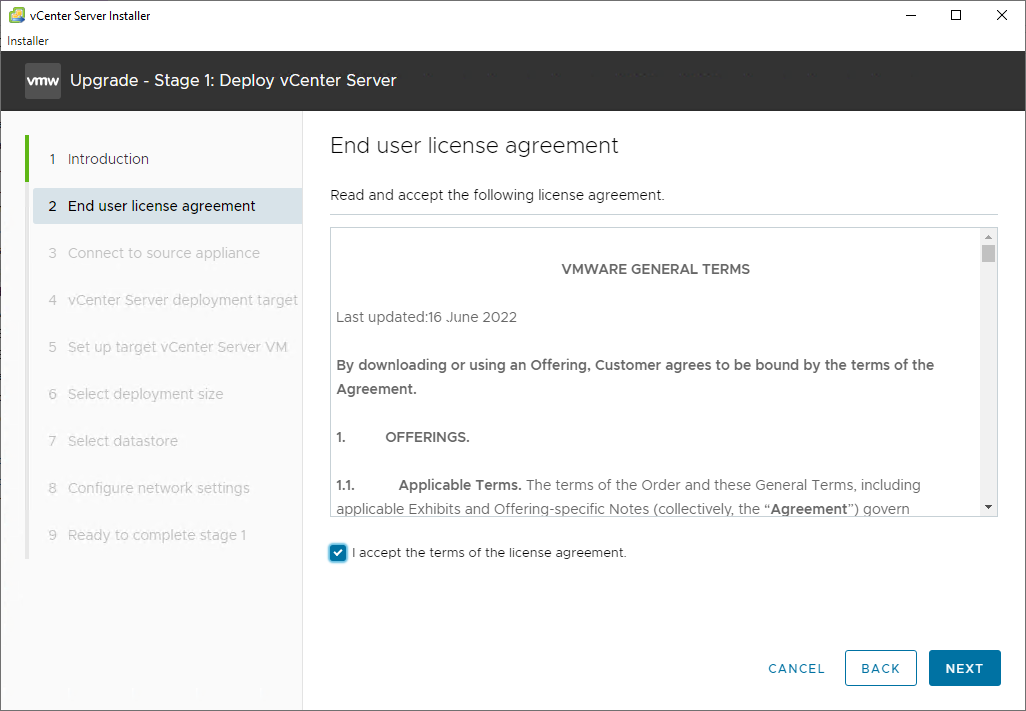 Upgrading VMware vCenter Server Appliance from 7.0 to 8.0 – TheSleepyAdmins