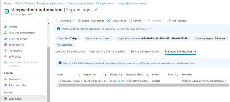 Using Managed Identities with Azure Automation Runbooks – TheSleepyAdmins