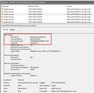 Using Group Managed Services Account with Scheduled Tasks – TheSleepyAdmins