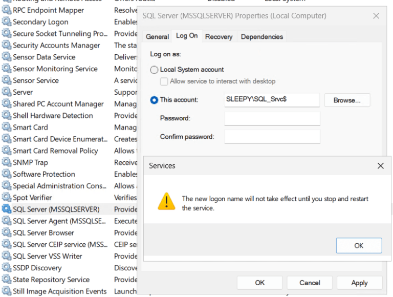 Active Directory: Delegated Managed Service Accounts – TheSleepyAdmins