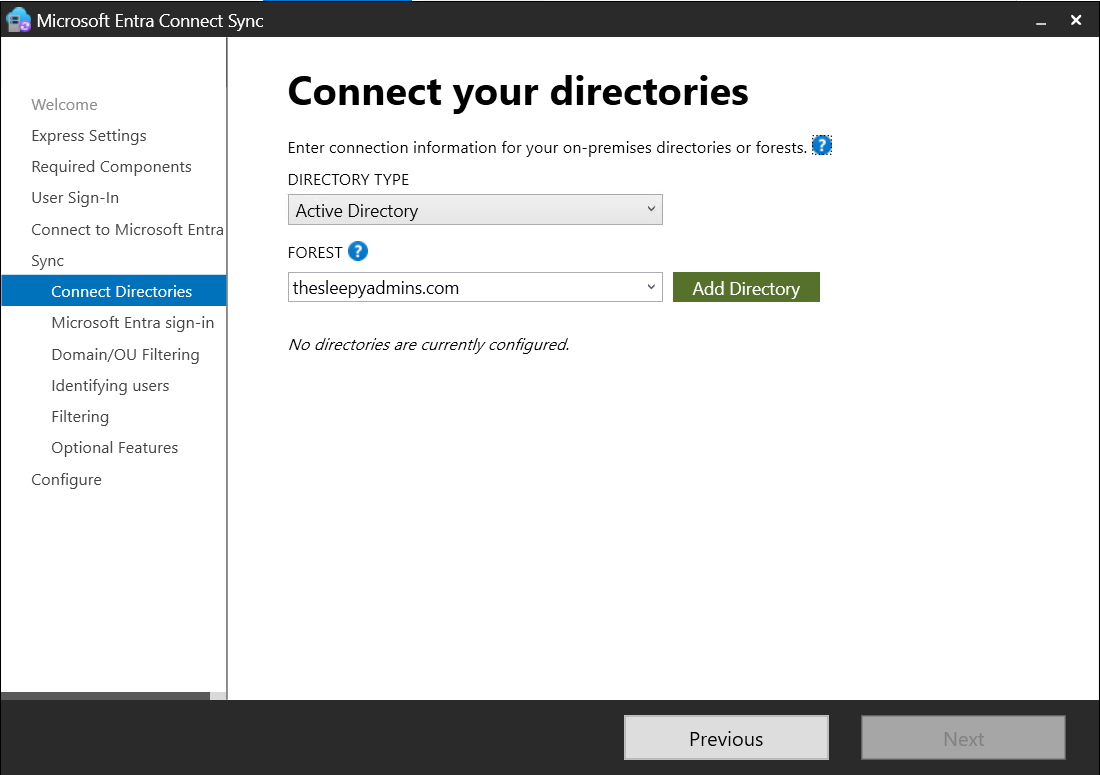 Install and configure Microsoft Entra Connect – TheSleepyAdmins