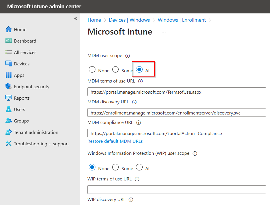 Entra Hybrid: Enroll Hybrid Joined devices to Intune using Group Policy ...