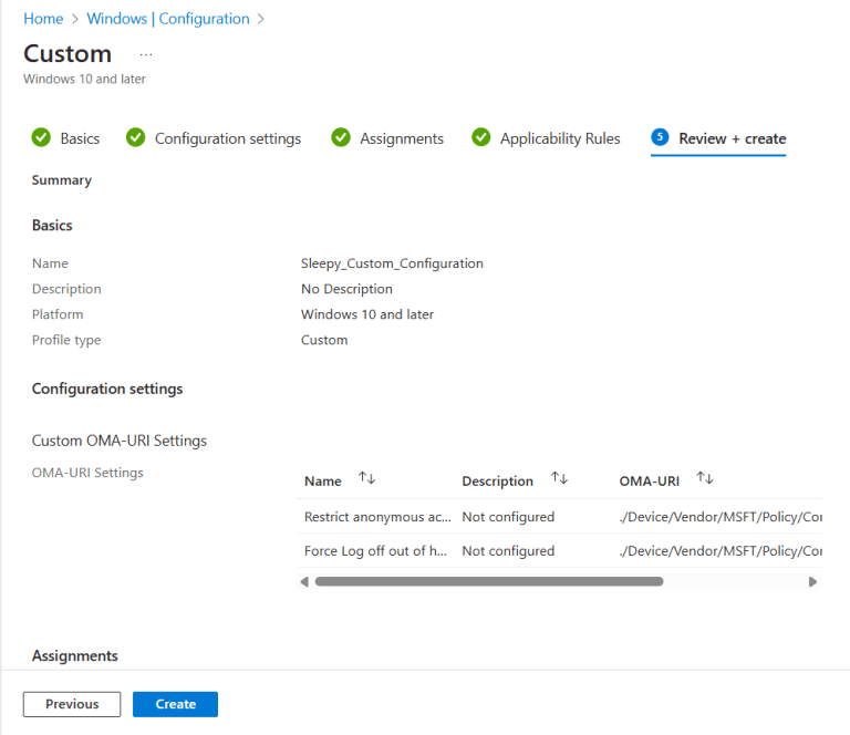 Using Microsoft Intune Custom Policies – TheSleepyAdmins