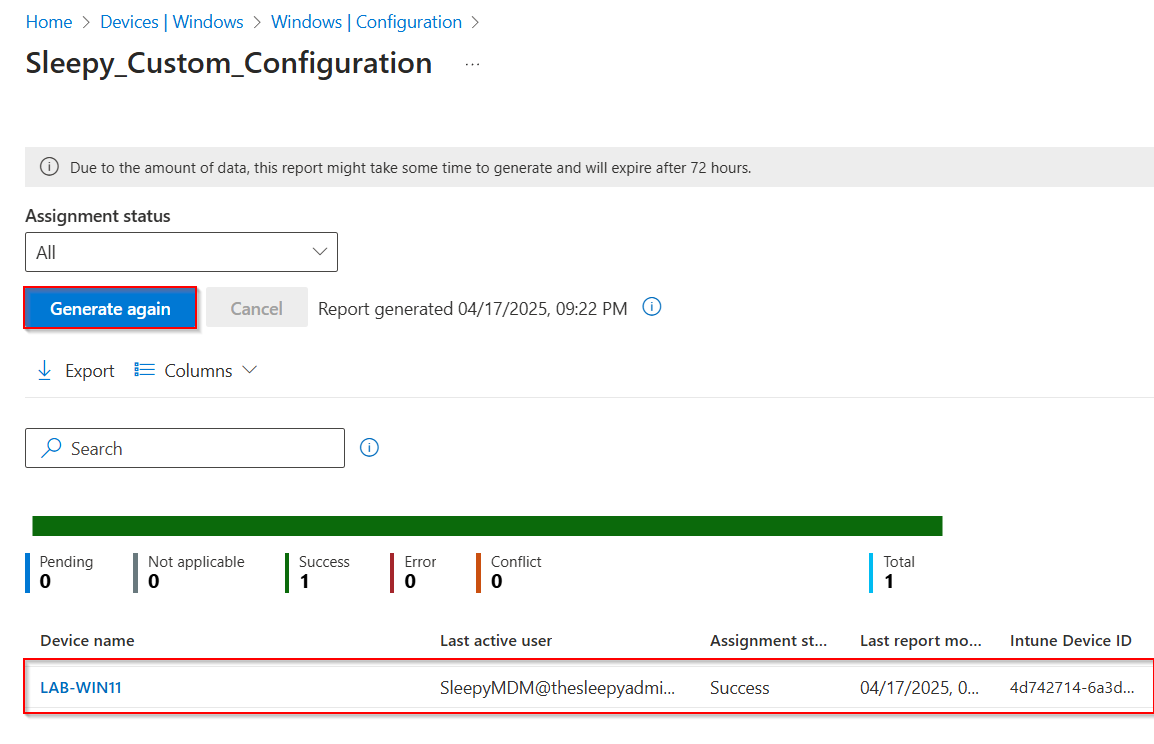 Using Microsoft Intune Custom Policies – TheSleepyAdmins