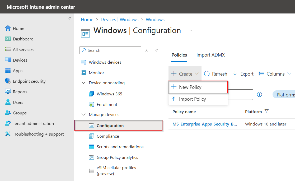 Using Microsoft Intune Custom Policies – TheSleepyAdmins